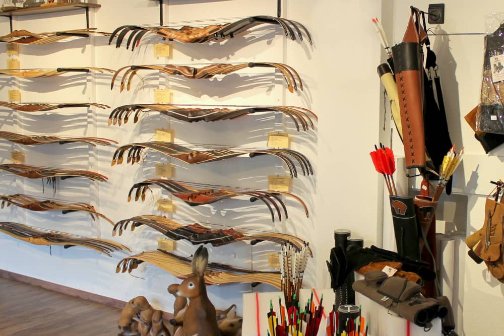 Übersicht über alle Bogenparcours der 3D-Bogenregion